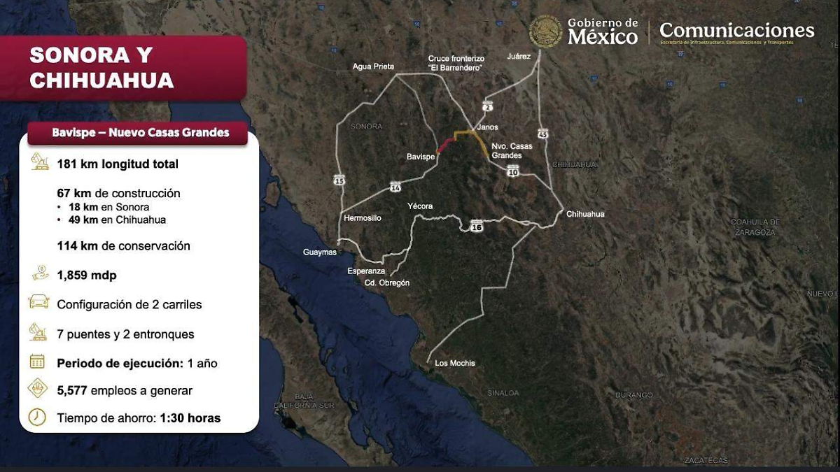 Arranca formalmente construcción de carretera Bavispe a Nuevo Casas ...